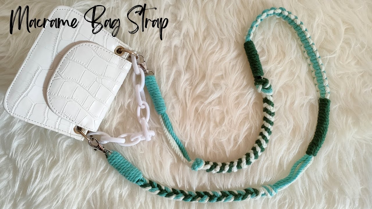 DIY Macrame Bag Strap Tutorial || Tali Tas Macrame - YouTube