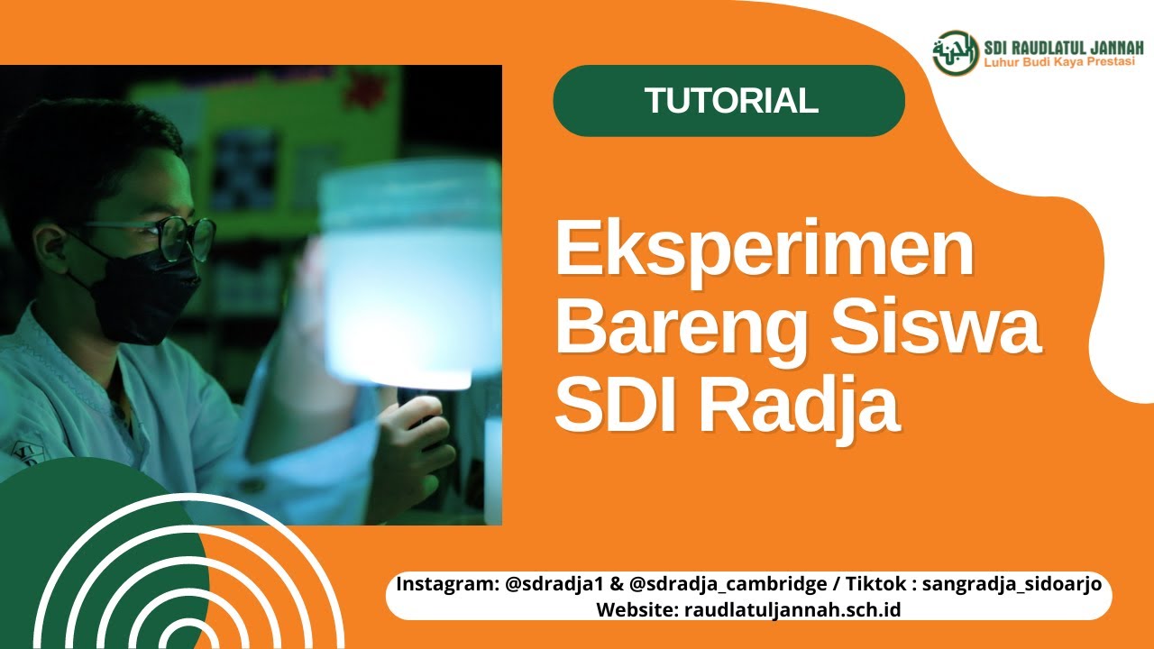 Eksperimen Blue Sky and Red Sunset | SDI Raudlatul Jannah - YouTube