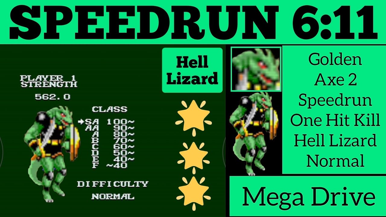 Golden Axe: 2 Mod - Speedrun 6:11 Hell Lizard Normal - YouTube