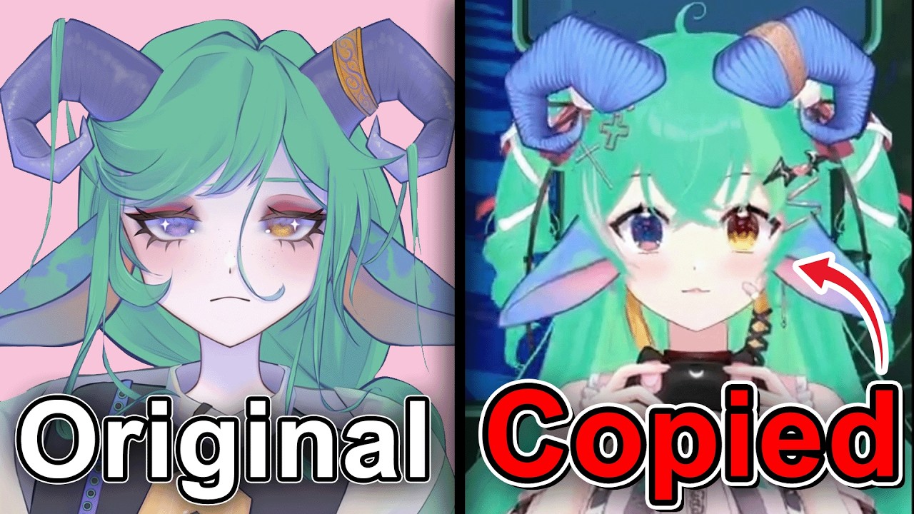 This VTuber STOLE their Design from a Free Model - YouTube
