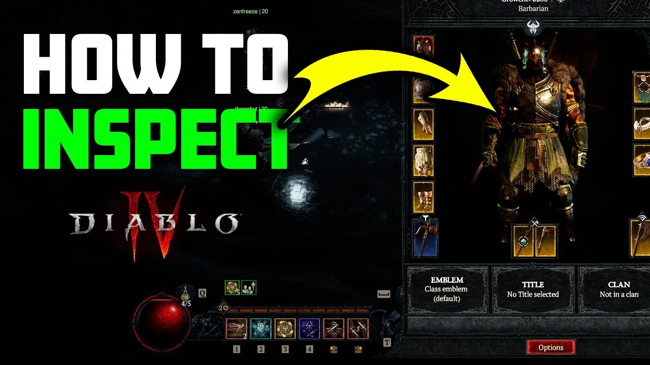 How to Inspect Player's Stats & Gear in Diablo 4 - YouTube