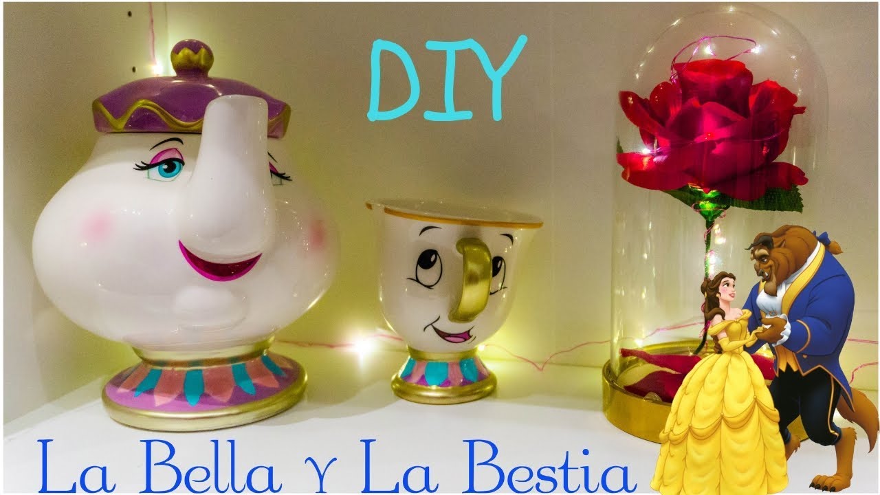 DIY- Rosa encantada🌹 (Disney- La Bella y La Bestia) - YouTube