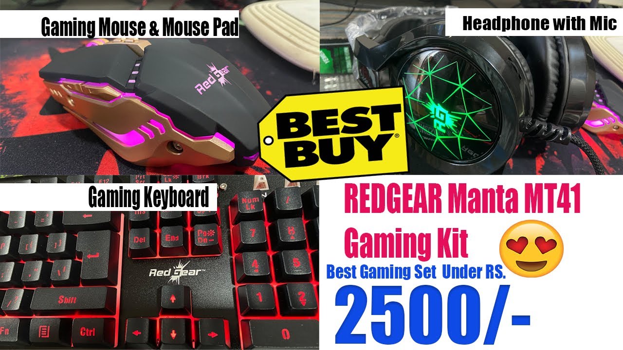 RedGear Manta MT41 Gaming Set | Best Buy Under ₹2500 | Gaming Keyboard ...