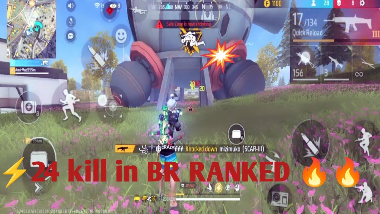 Insane⚡️Gameplay ⚡️with ⚡️Titan Scar|| ff new event - YouTube