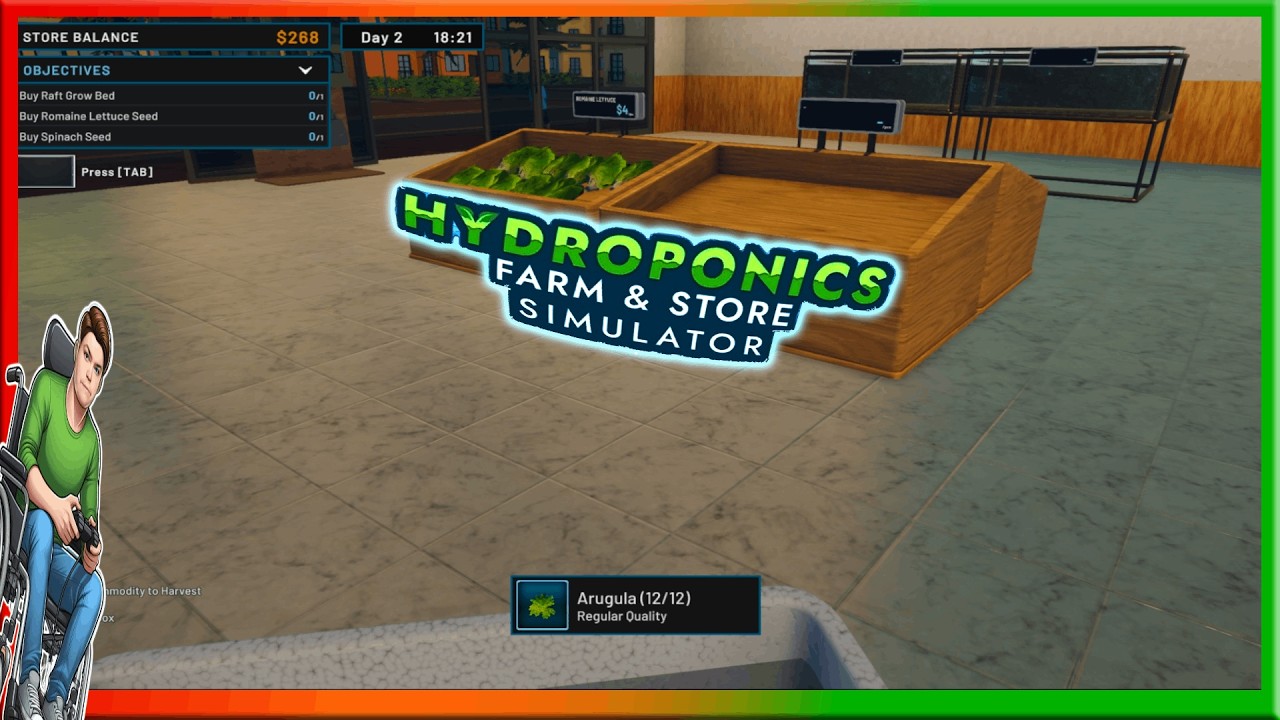 plant our own crops --hydroponic farm and store simulator - YouTube