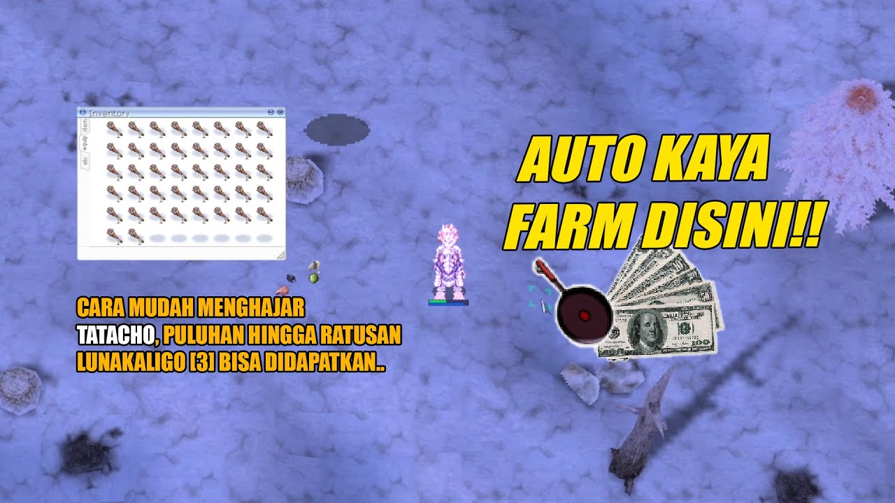 [FREERORAGNAROK] LOW BUDGET FARM, 1 HIT TATACHO, EASY DROP LUNA KALIGO ...