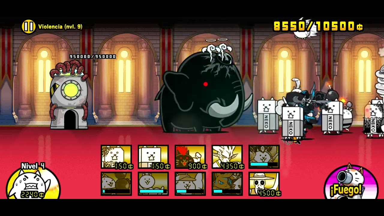 Pasando nivel 8-10 del elefante colosal | the battle cats - YouTube