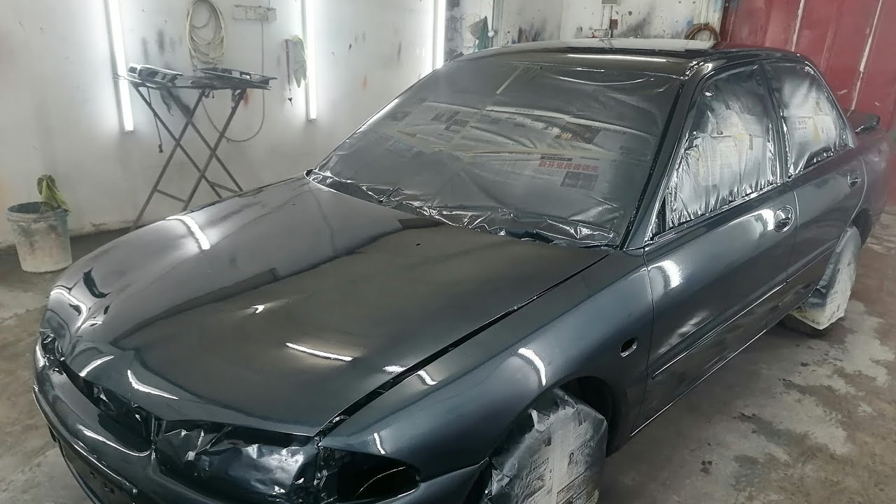 REPAINT PROTON WIRA MDM STYLE. SPRAY LUAR PART 1 - YouTube