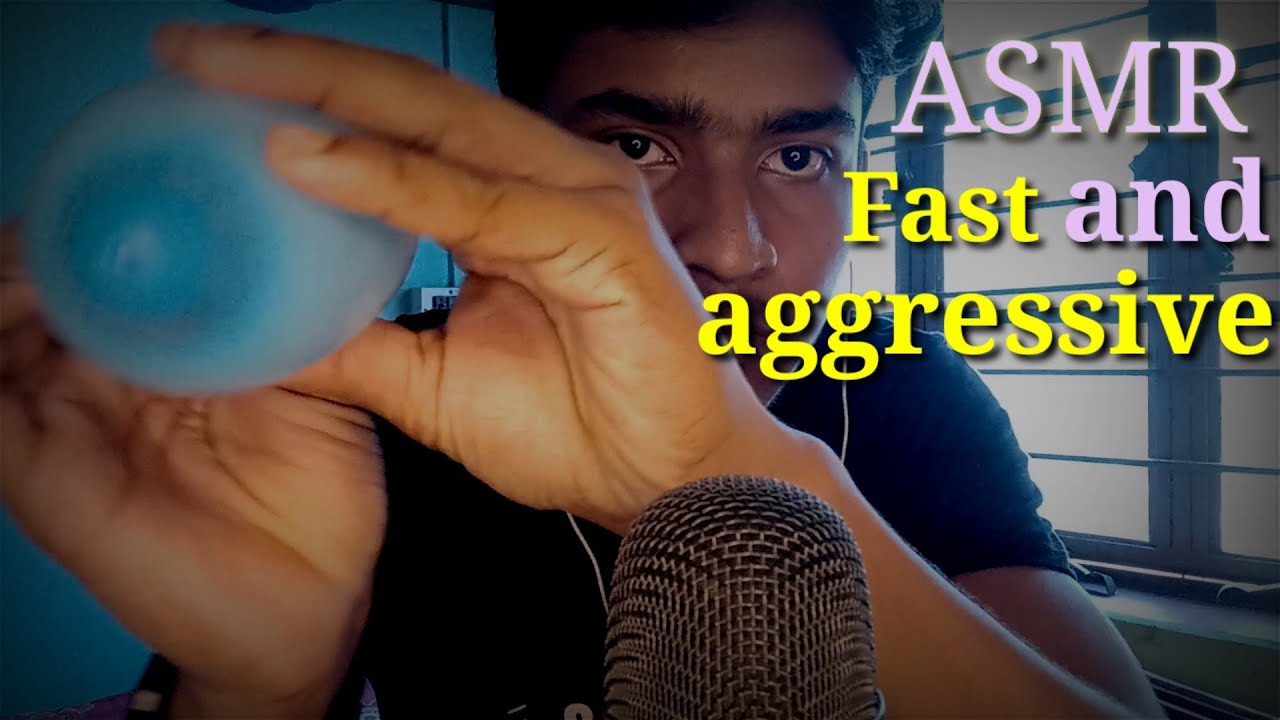 ASMR fast and aggressive 1 minute compilation 🎧 - YouTube
