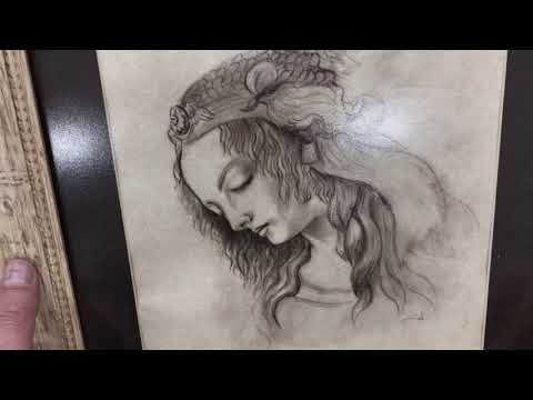 Tablo 1980 ler İmzalı KARA KALEM ÇALIŞMA