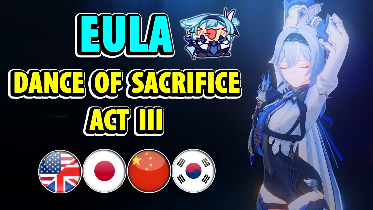 Eula Dance Demo in ALL Languages - Flickering Candlelight | Genshin ...