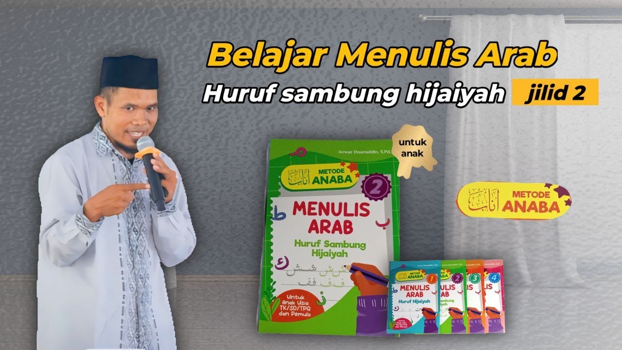 LATIHAN MENULIS ARAB ANAK #2 || METODE ANABA - YouTube