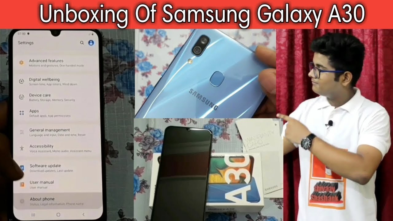 Unboxing Of Samsung Galaxy A30 - YouTube