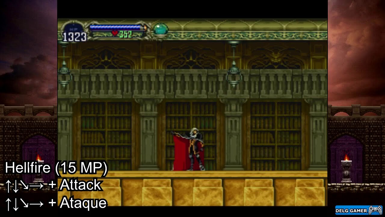 Castlevania Symphony of the night All Magic Spells (PS1/XBox 360 ...