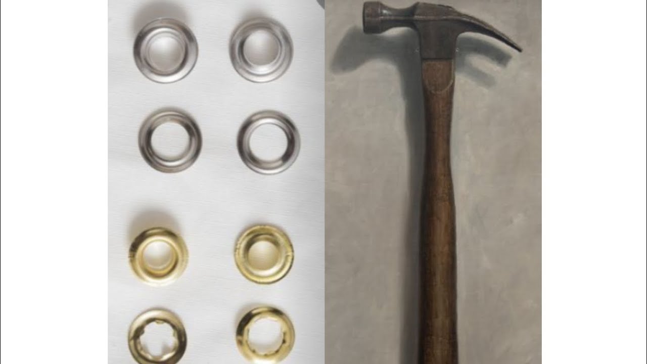 no machine no worries. how to fix an eyelet without without a machine ...