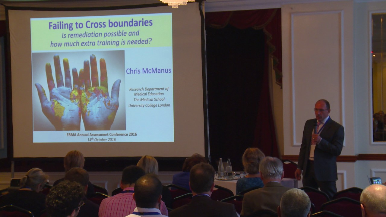 Professor Chris McManus and Professor Val Wass - EBMA Assessment in ...