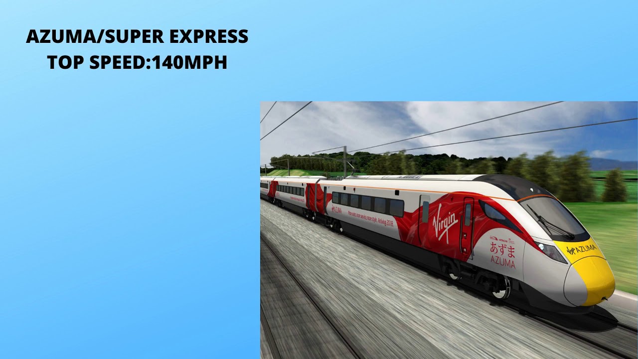 top 10 fastest trains in the uk! - YouTube