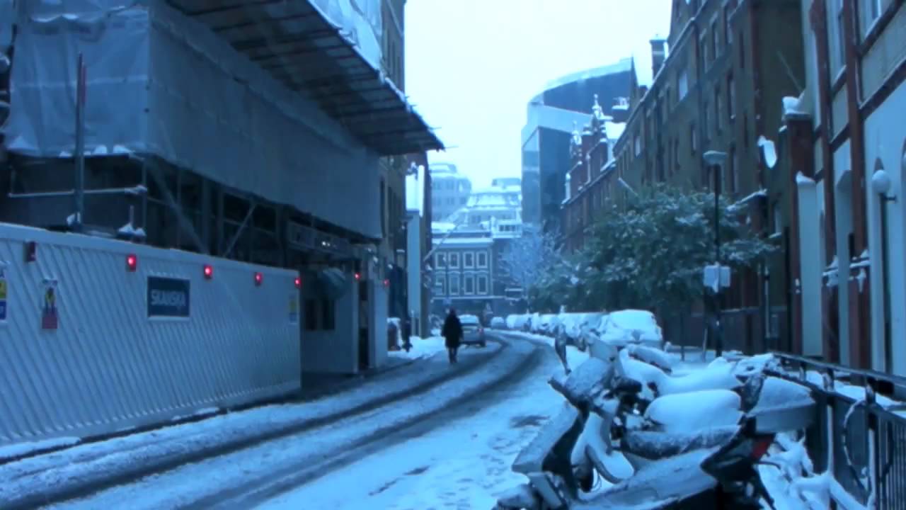London snow 2009 - YouTube