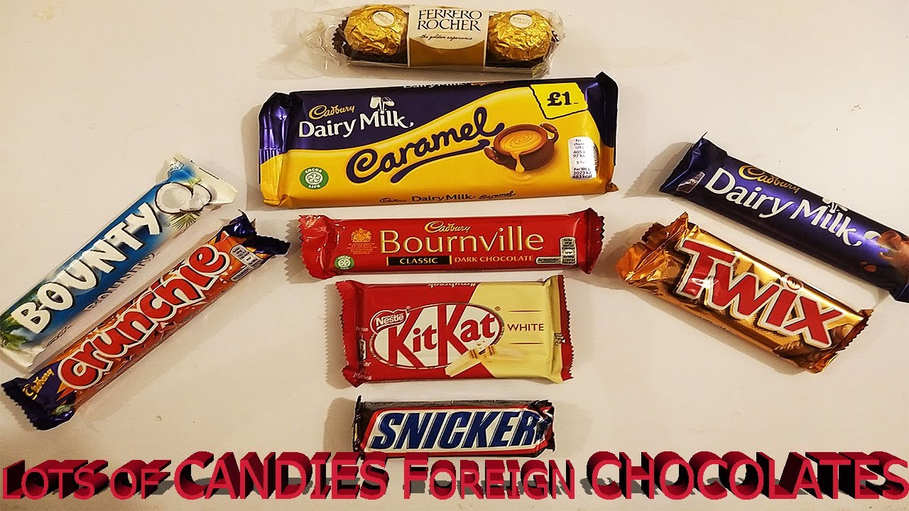 Lot's of candies and Foreign Chocolates Part 2 - YouTube