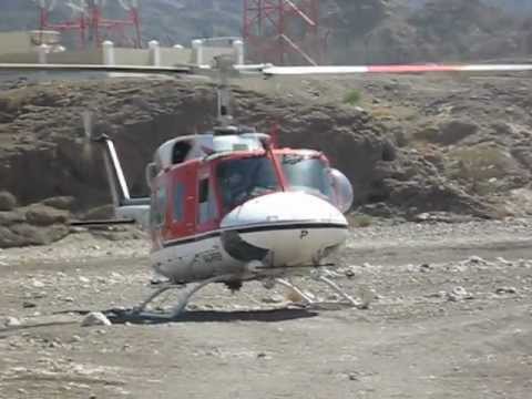 Bell 212 landing - YouTube