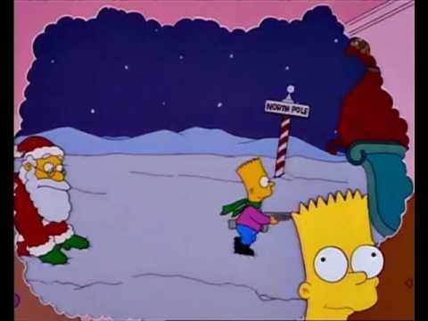 Bart atracando a Santa Claus | Los Simpson - YouTube