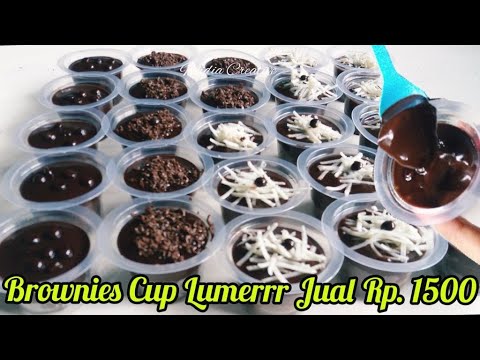 Brownies Cup Lumer Ekonomis | Tanpa Oven, Tanpa Mixer | Ide Bisnis ...