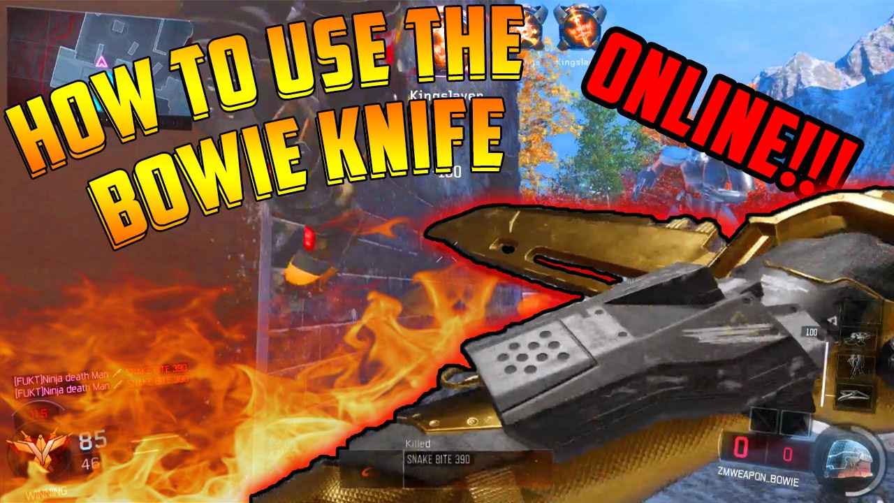 CALL OF DUTY BLACK OPS 3 How to USE the BOWIE KNIFE on MULTIPLAYER ...