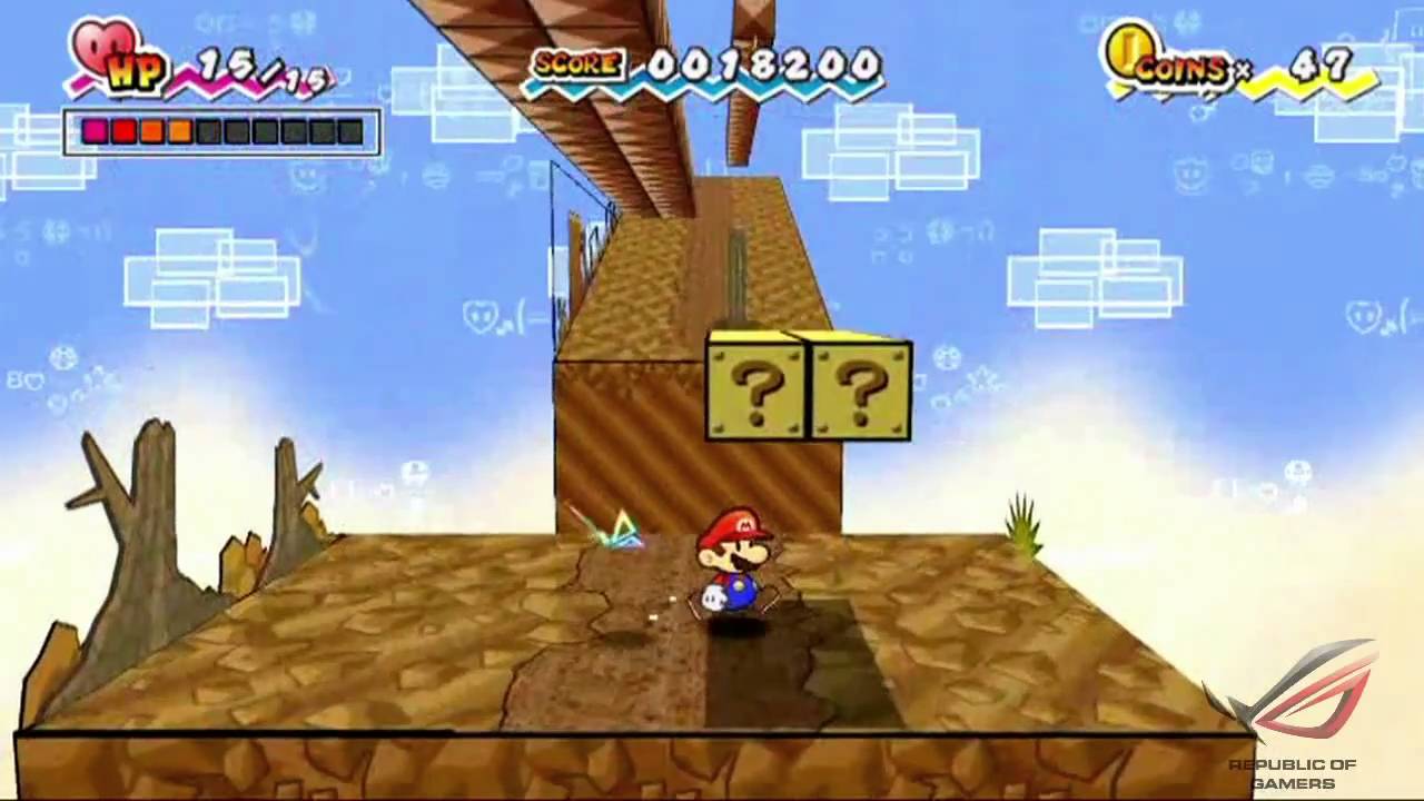 Super Paper Mario on Dolphin Emulator SVN 6215M - YouTube
