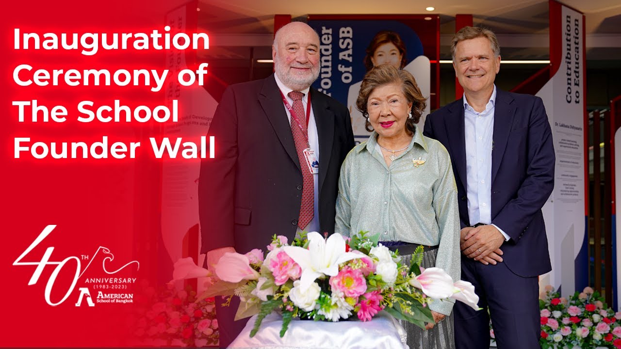 Inauguration Ceremony of the School Founder Wall - YouTube