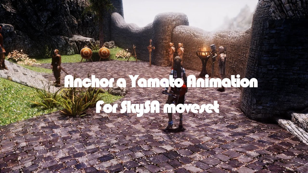 [SKYRIM Mod] Anchor a Yamato Animation for SkySA - YouTube