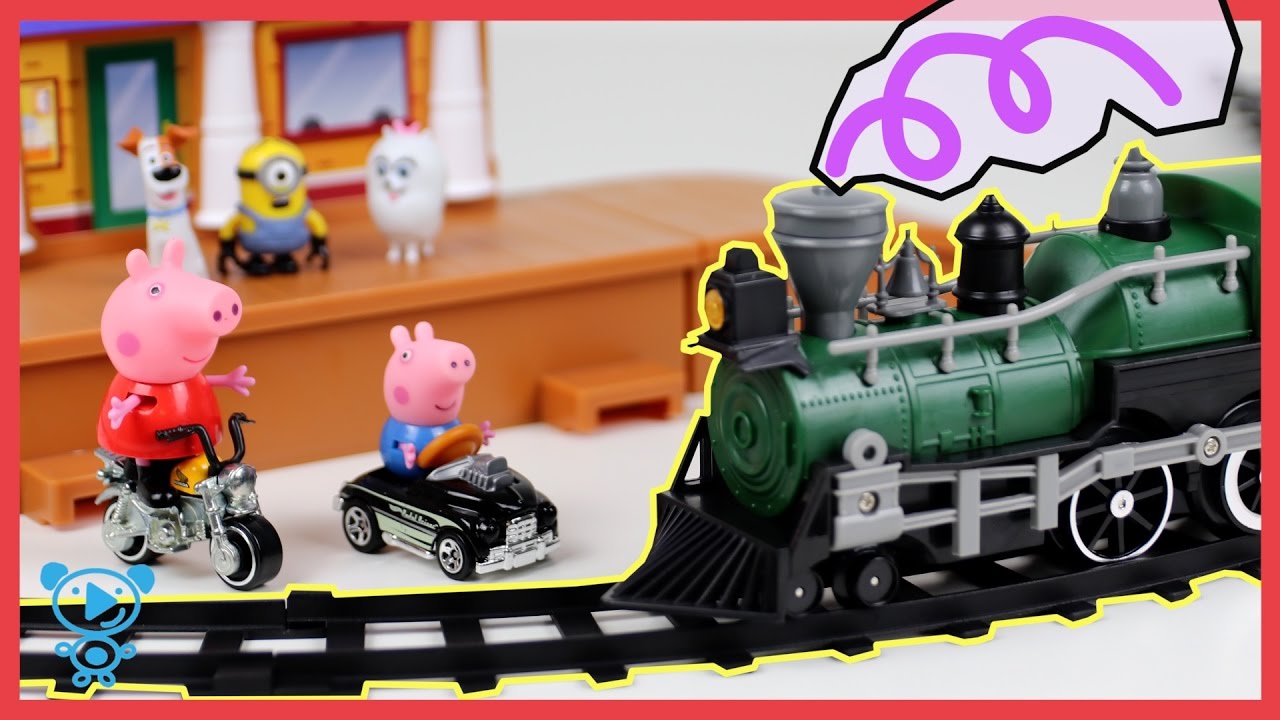 Trains for Children - Train Set Toys Review - Video for Kids in Stop ...