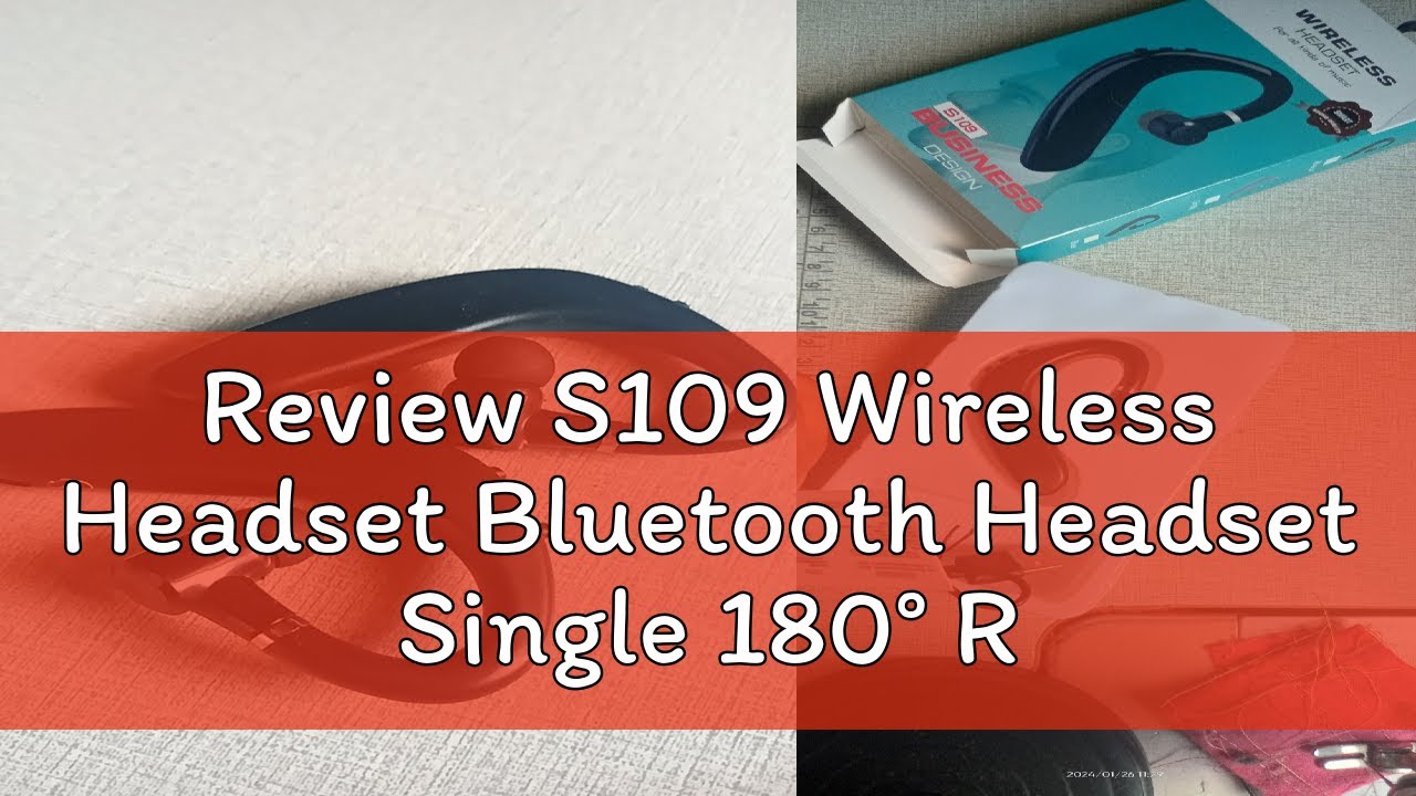 Review S109 Wireless Headset Bluetooth Headset Single 180° Rotatable ...