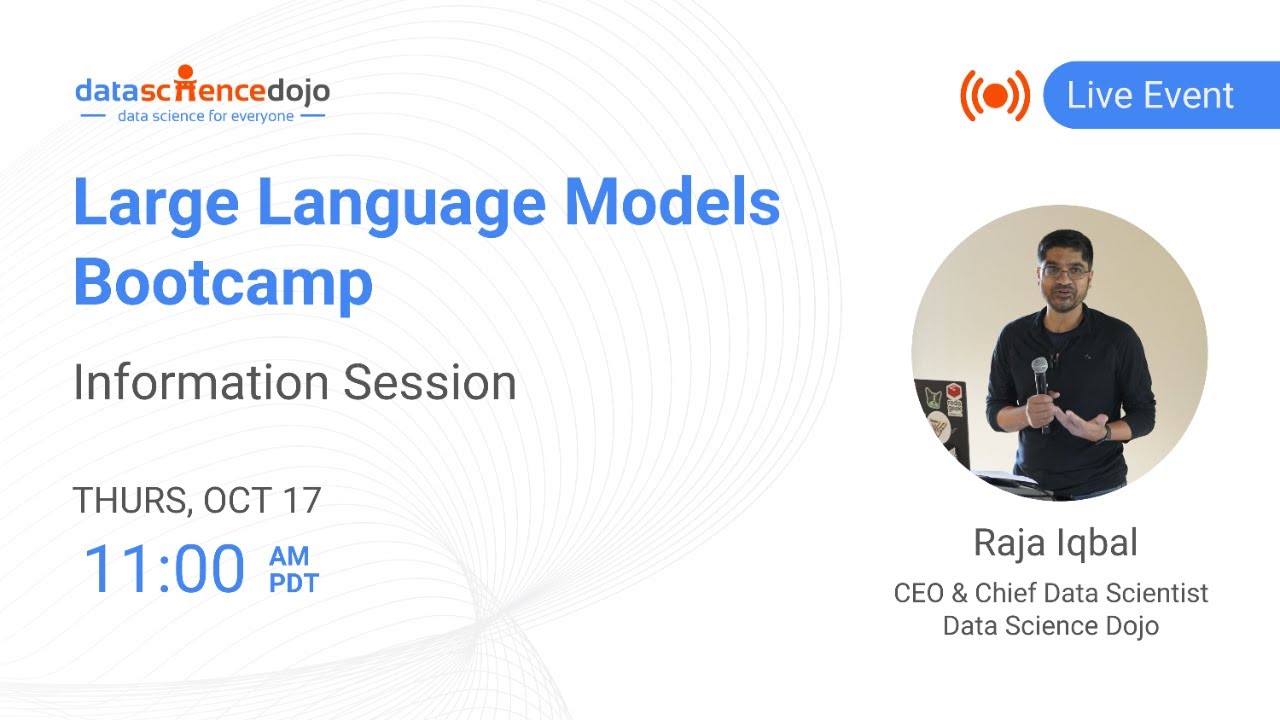 Large Language Models Bootcamp- Information Session - YouTube