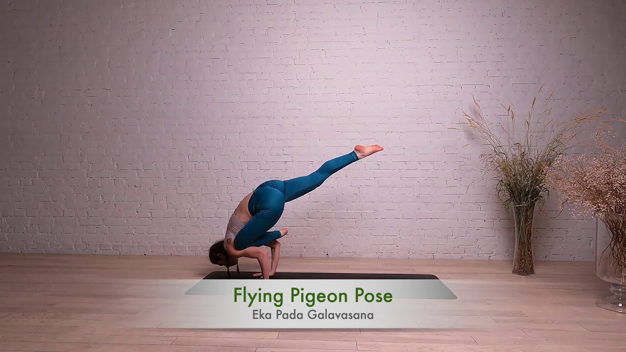How To Do A Flying Pigeon Pose (Eka Pada Galavasana) - YouTube