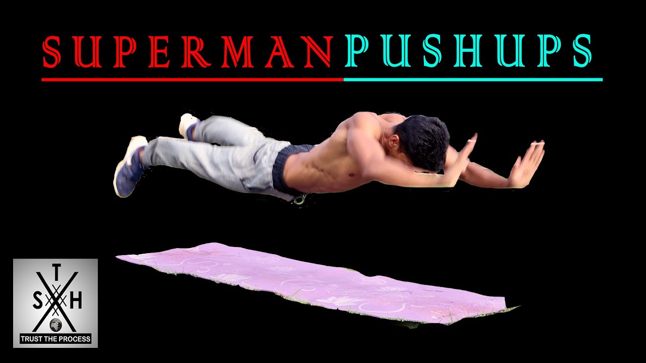 How To Do Superman Push Ups For Beginners | Push Ups Variations - YouTube