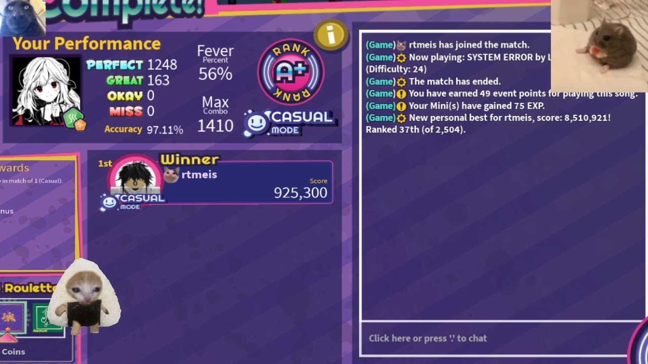 SYSTEM ERROR - Laur | 24 (FC) | RoBeats | 97.11% - YouTube