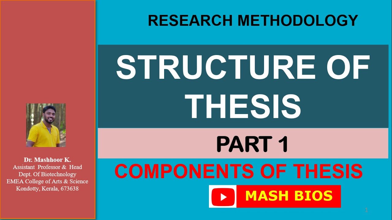 4.1. STRUCTURE OF THESIS - PART 1, COMPONENTS OF THESIS, HOW TO WRIGHT ...