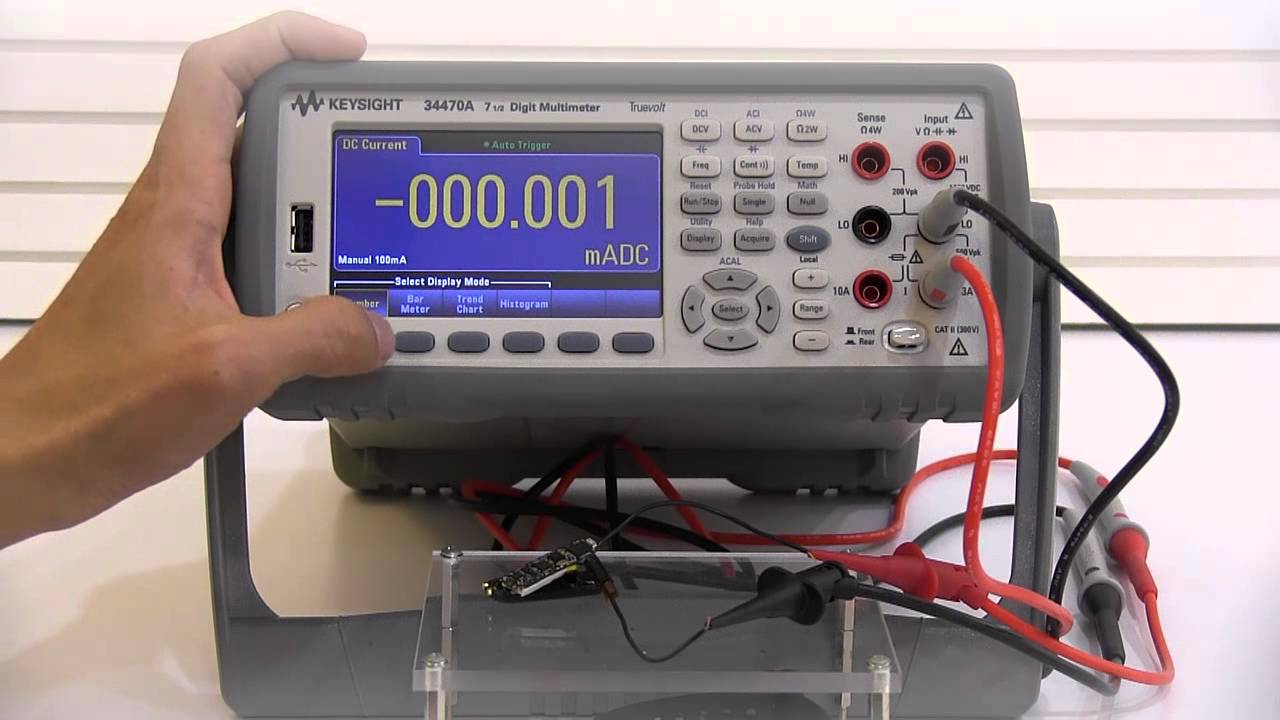 Wearable Device current characterization with a DMM - YouTube