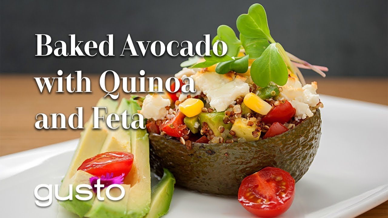 Baked Avocados with Quinoa and Feta | The Urban Vegetarian - YouTube