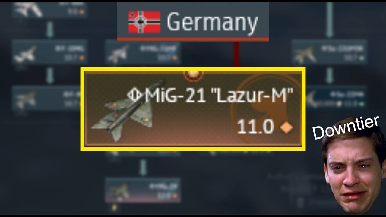 Finally Finish My Germany Tech Tree By Destroying Down Tier Using MiG ...