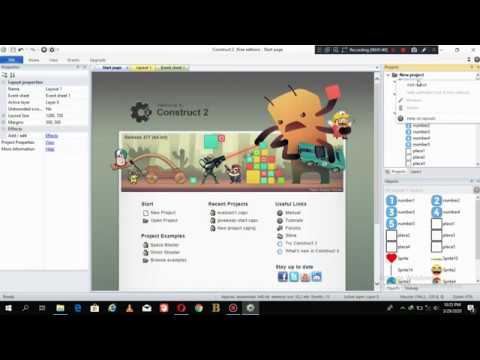 Tutorial Membuat menu game dan game flappy bird di Construct 2 - YouTube