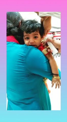 kath kuthal#earpiercing# Kerala kaath kuthu/Baby Tanvi's ear piercing# ...