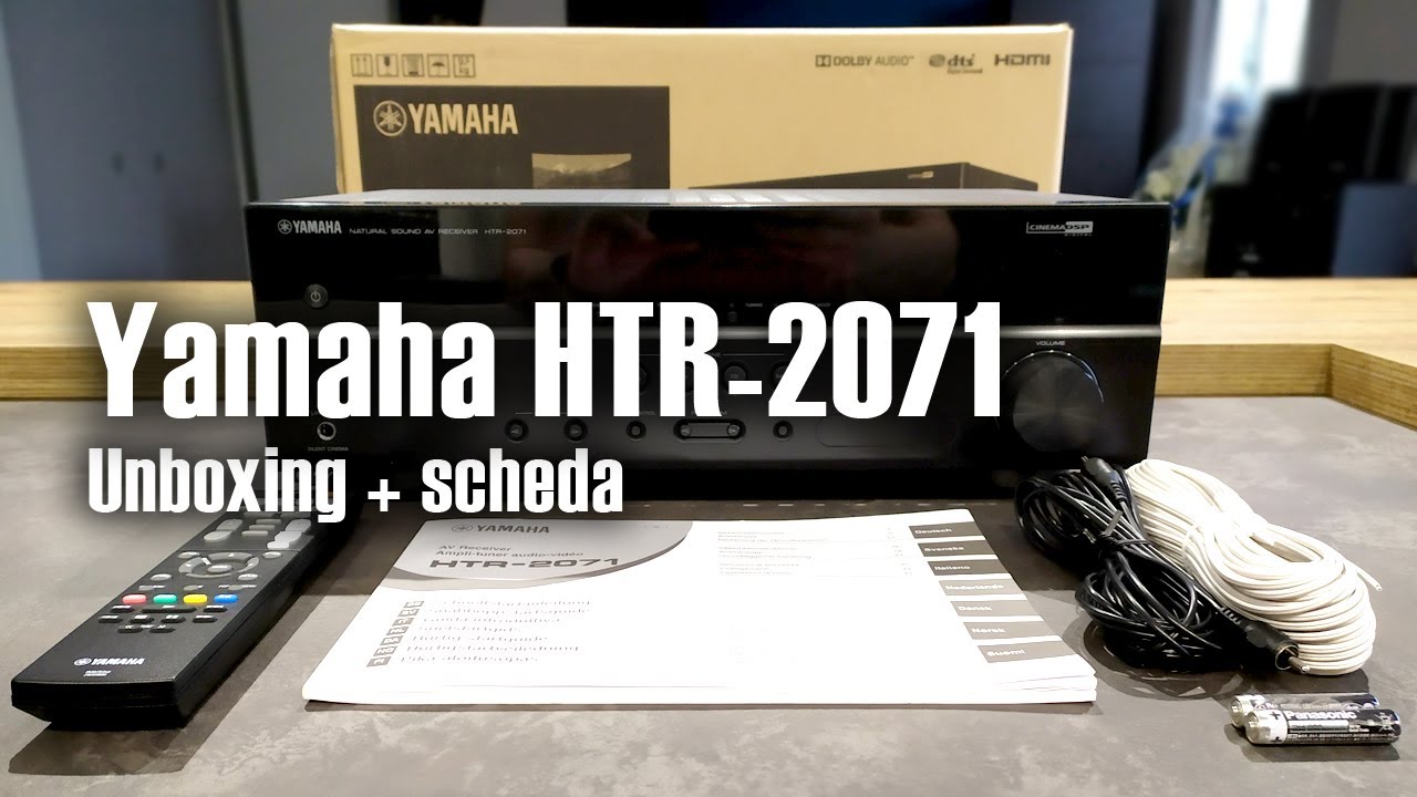 Yamaha HTR-2071 UNBOXING + SCHEDA - YouTube
