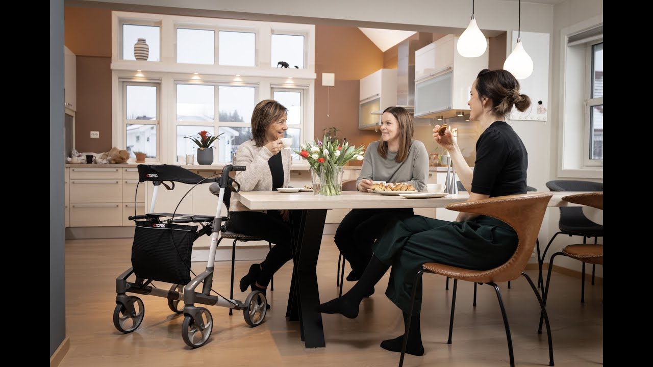 How to get your TOPRO rollator easy up a staircase - YouTube