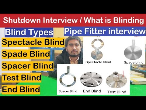 Spectacle blind | Shutdown interview | Types of blinds | spade blind ...