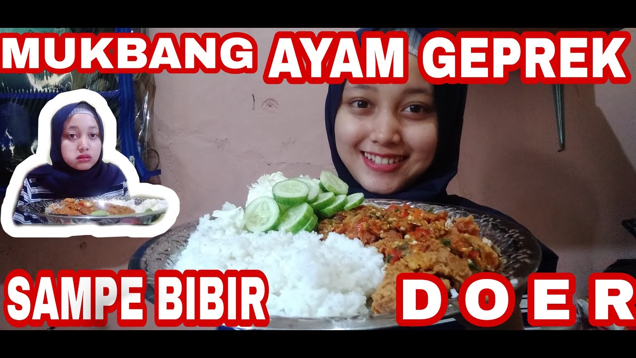 SADIS!!! MUKBANG AYAM GEPREK LEVEL 50 SAMPE BIBIR DOER - YouTube