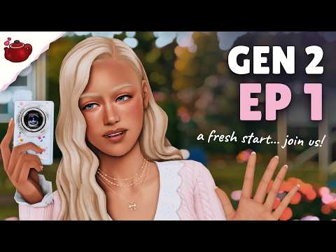 I'm starting fresh in Sims 4 Hot Tea Legacy Challenge🩺 | Gen 2 Episode 1