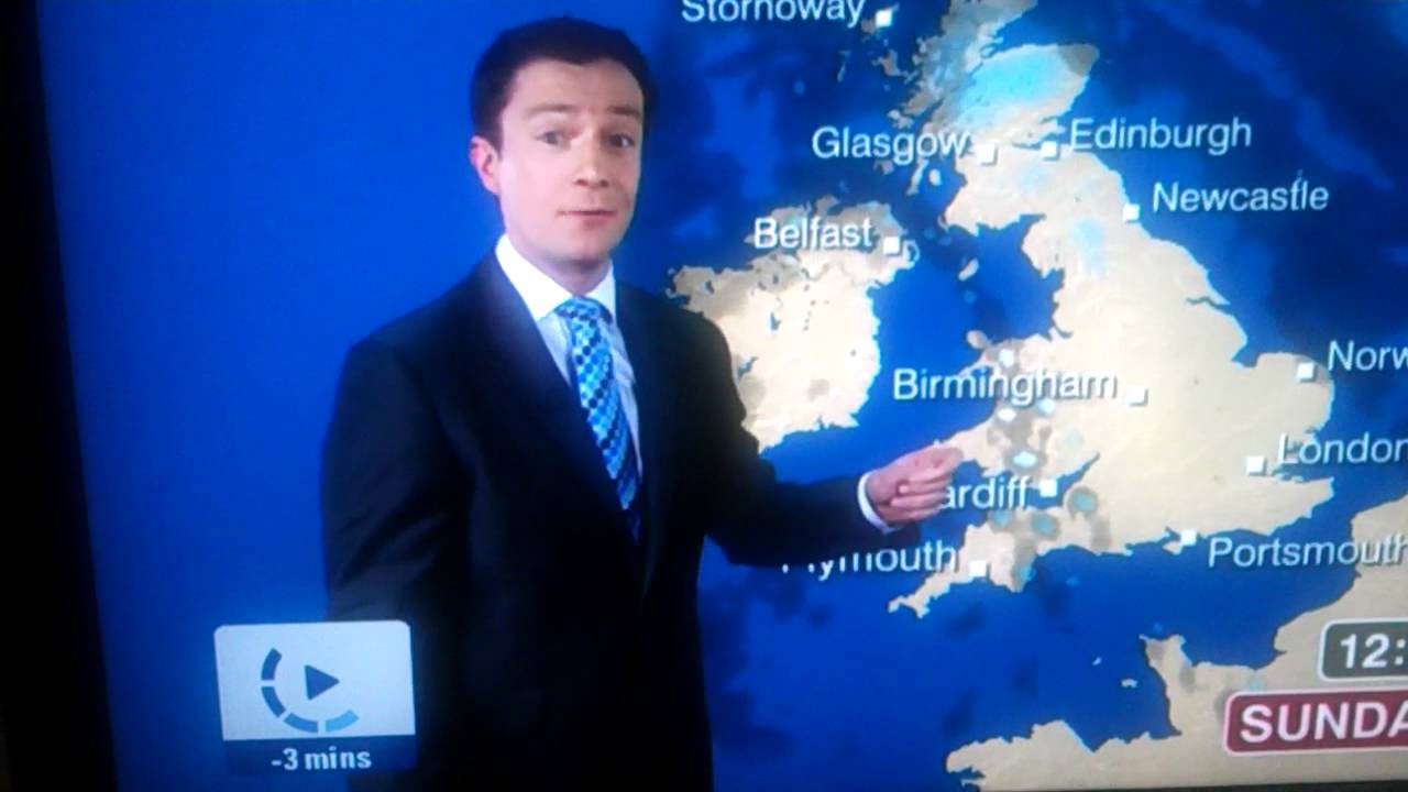 Weatherman drops c bomb - YouTube