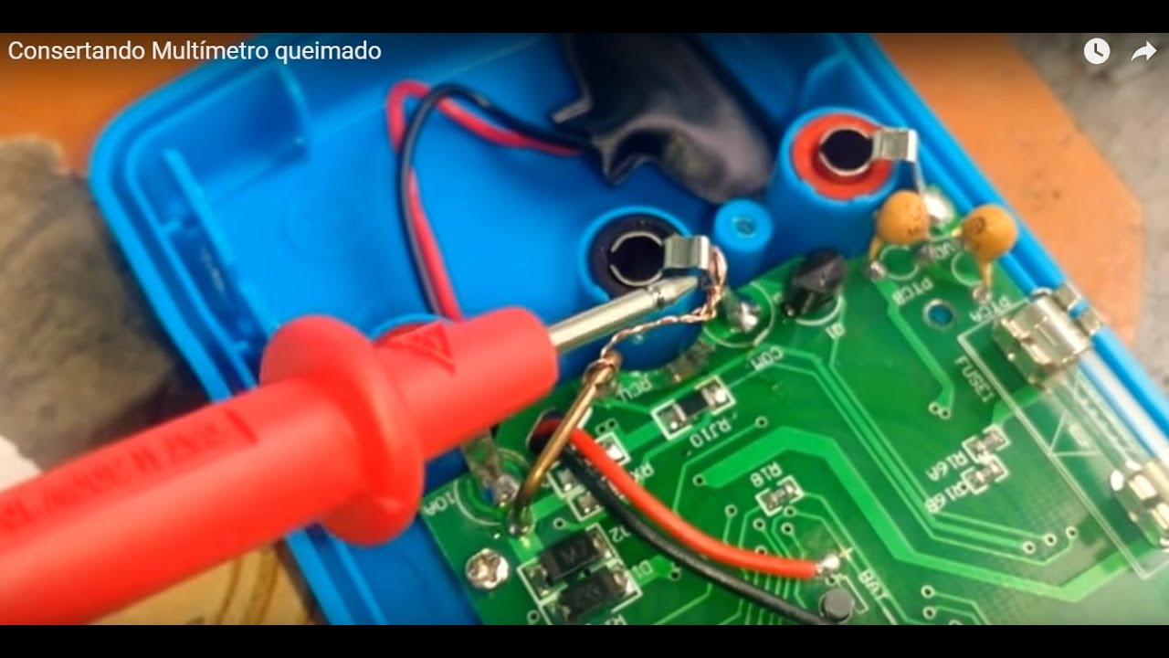 Consertando Multímetro queimado - YouTube