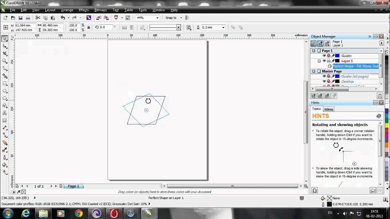 Flowchart in Corel Draw - YouTube